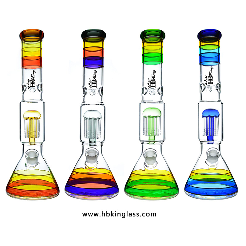 KR258 Decorative Pattern Beaker Bongs