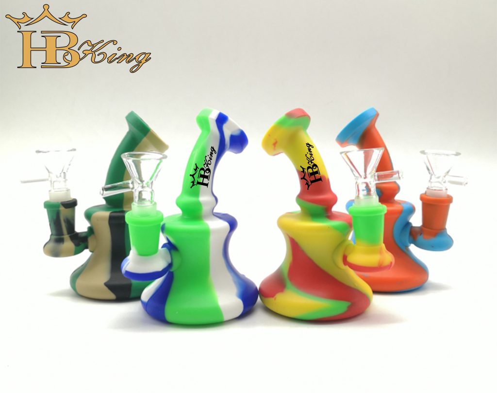 HBking HB60 Beaker Base Colorful Silicone Bong China supplier Glass ...