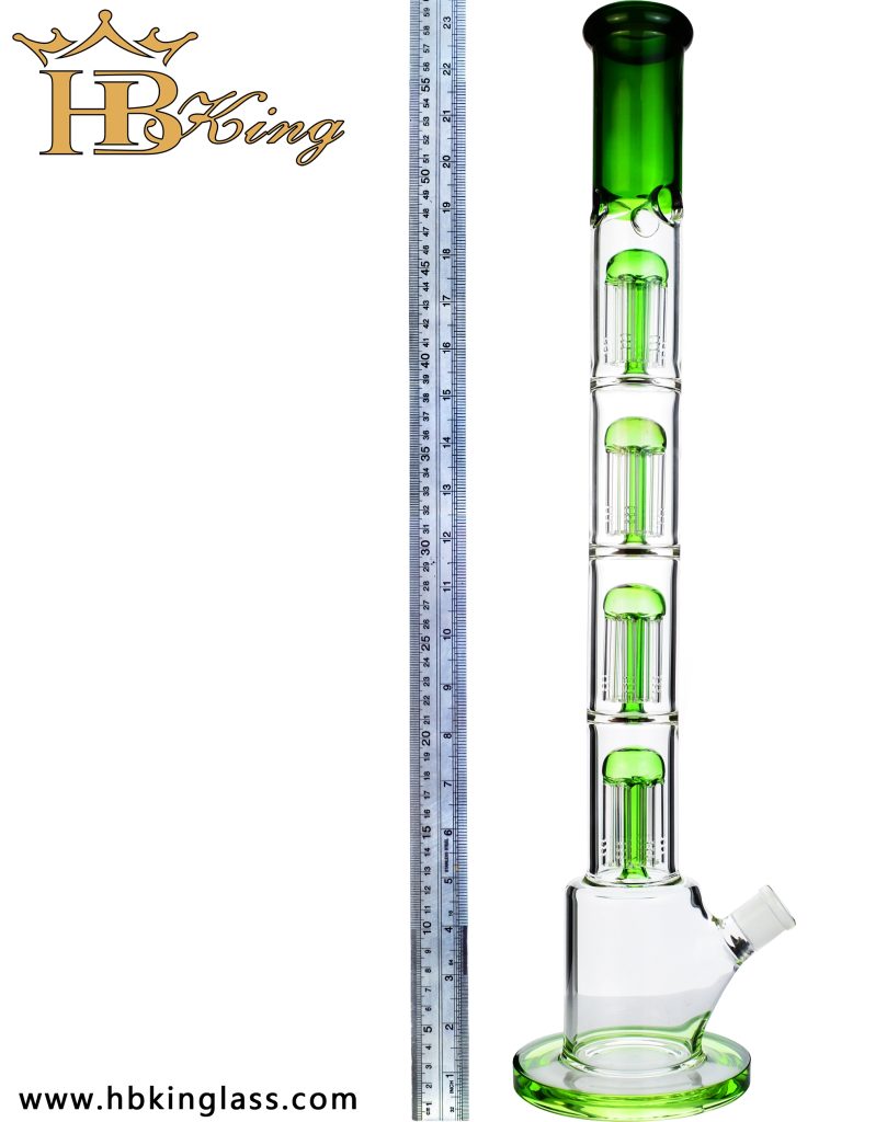 KR289-2 Long Glass Bongs With 4 Arm-Tree Percolation