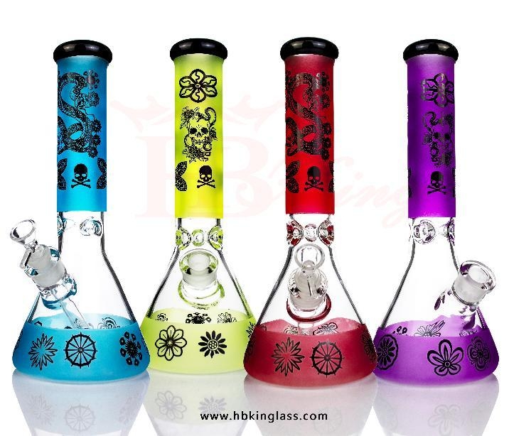 KR184 Glow in The Dark LV Beaker Base Bongs