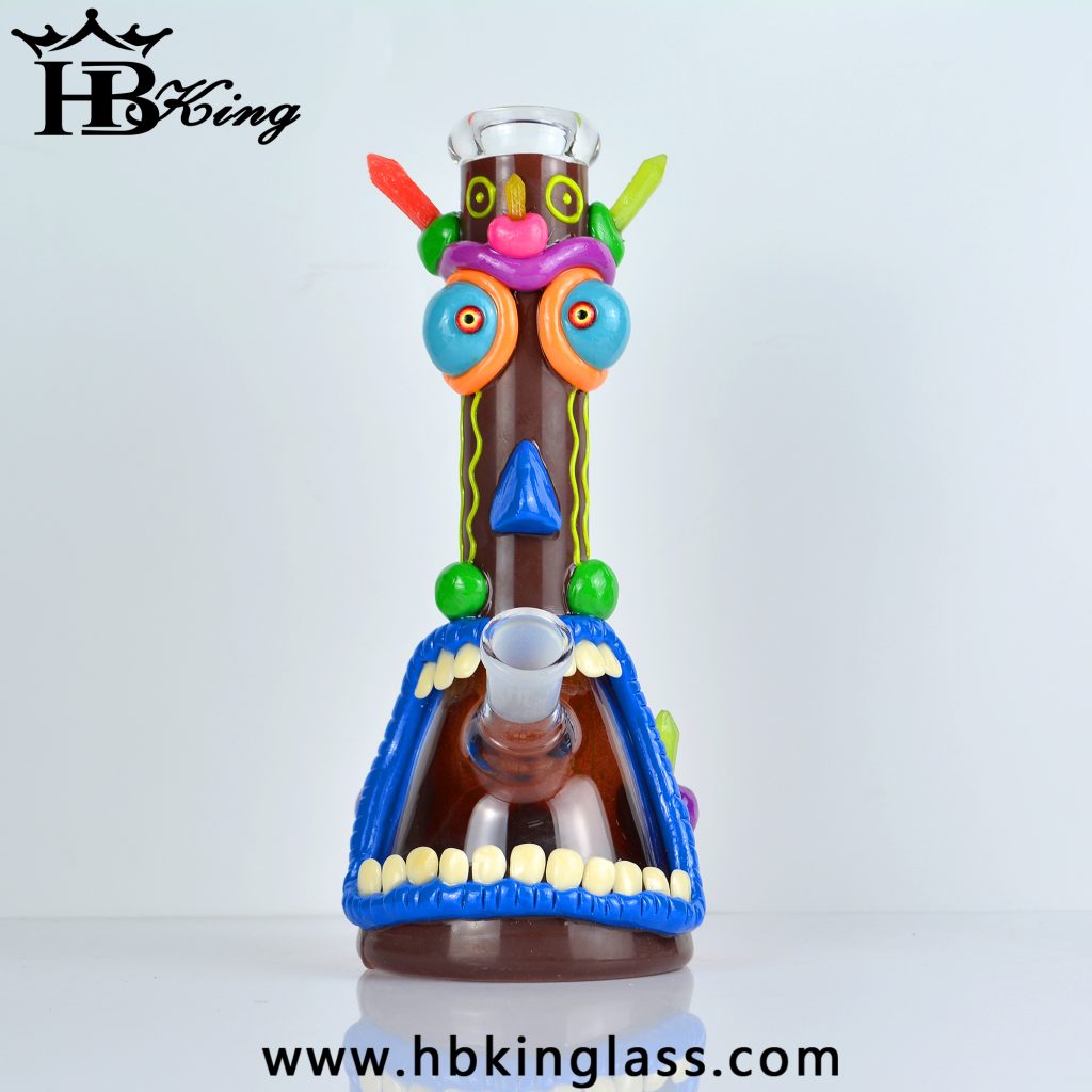 KQ260-KQ264 9.5inch 3D Luminous Glass Water Pipe Glass bongs China ...