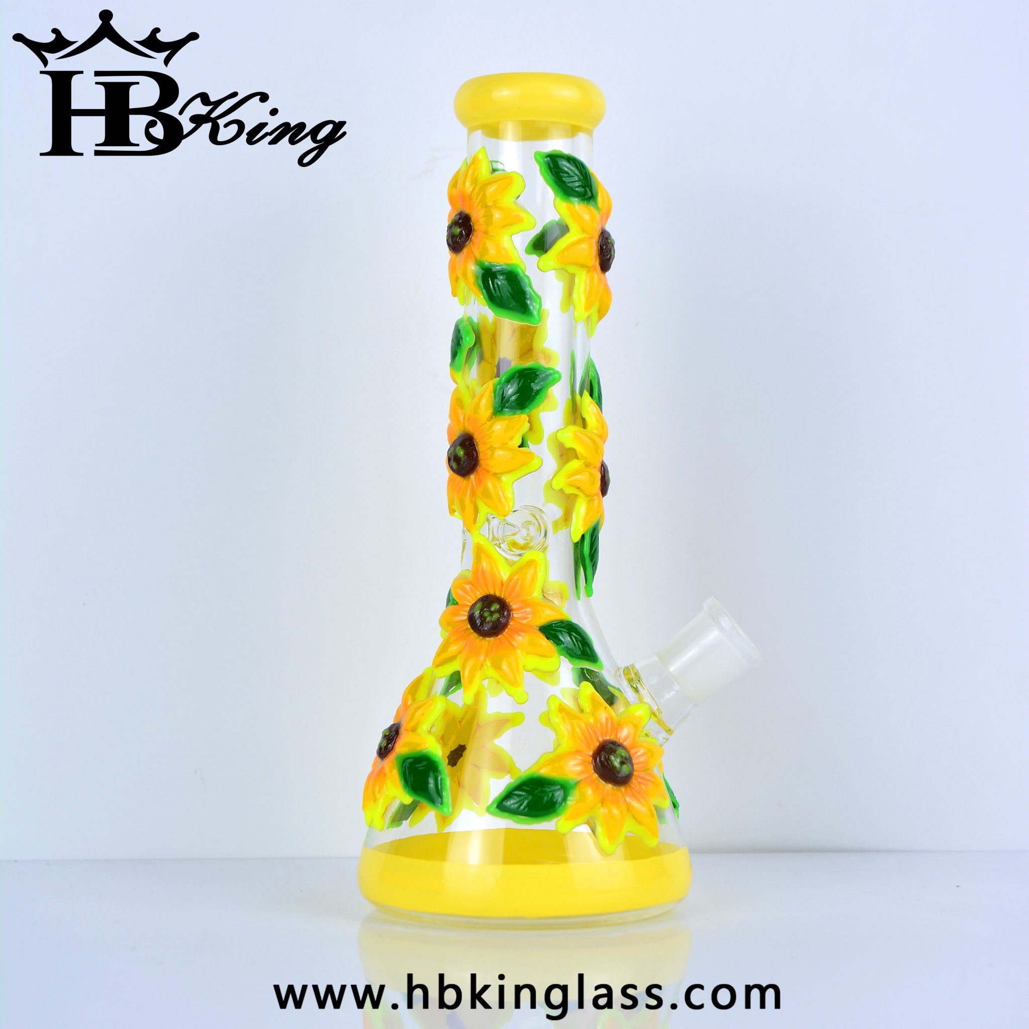 Discover the HBking KQ233, a luminous 3D Sunflower Beaker Bong that ...